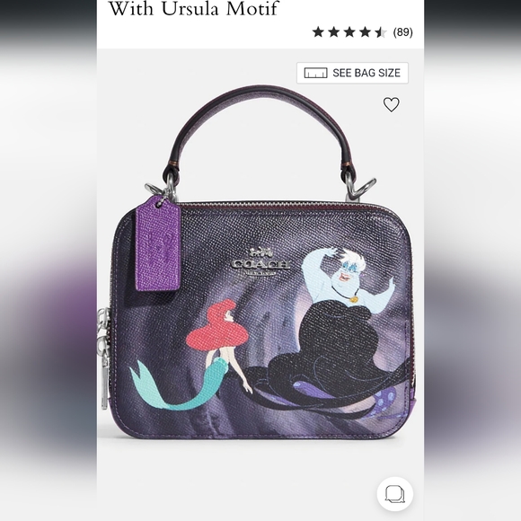 Coach | Bags | New Coach Disney Villains Ursula Box Crossbody Bag ...